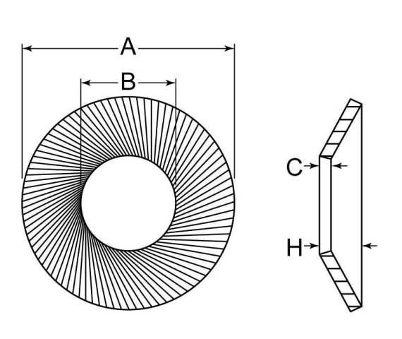 conical spring washer m10