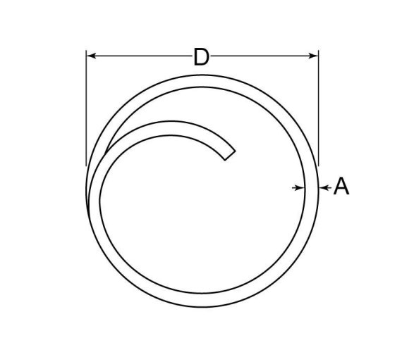 Circle Cotter .072 x 1-1/8 Stainless Steel