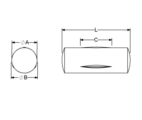 Groove Pin 3/32 x 5/8 Type E Alloy Steel Plain Oiled