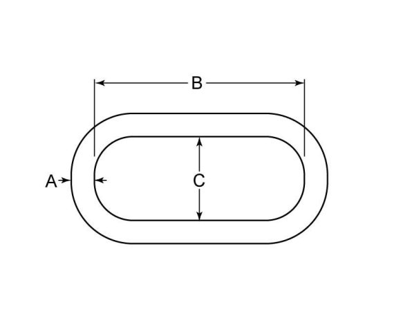 Master Link, 1/2, Weldless-Oblong, Alloy Steel, Painted Red
