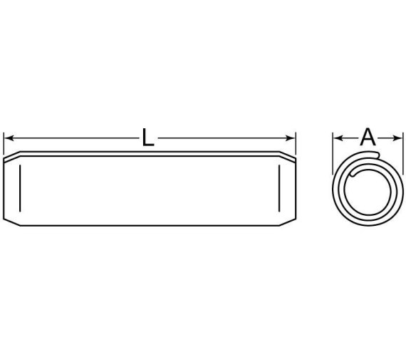 Coiled Spring Pin 1/8 x 7/8 LD 302 SS MS51987