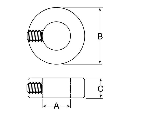 Shaft Collar M140 x 95 x 25 PL