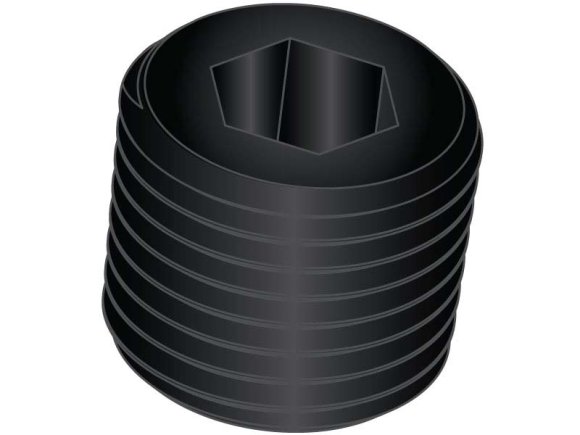 Plug, Pipe 1 HX SKT DIN 906/3858 LC BO