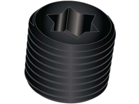 Plug, Drain 1 Six Lobe SAE J531 LC BO