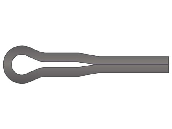 Cotter Pin Self-Locking 5/32 x 1-1/4 Carbon Steel Plain