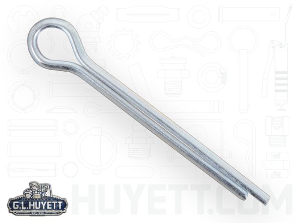 Cotter Pin 1/4 x 2-1/4 Carbon Steel Zinc Clear