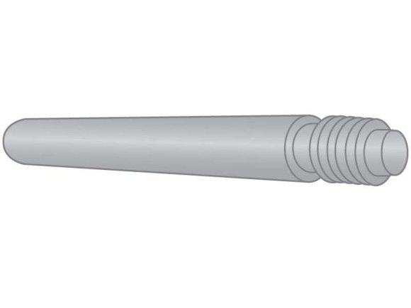 Taper Pin Threaded Ext #14 x 5 Stainless Steel
