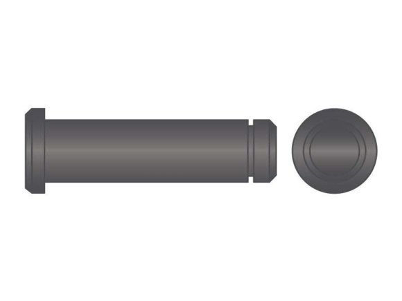 Clevis Pin Grooved 3/8 x 1-3/4 Carbon Steel Plain
