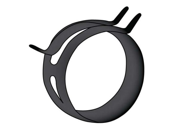 Rotor Clip Hose Clamp #4.5 Tension Band Light Phosphate