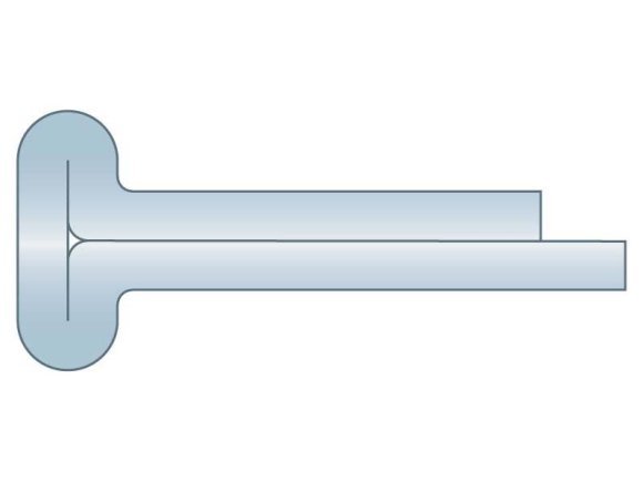 Cotter Pin T-Head 3/8 x 1-1/2 Carbon Steel Zinc Clear