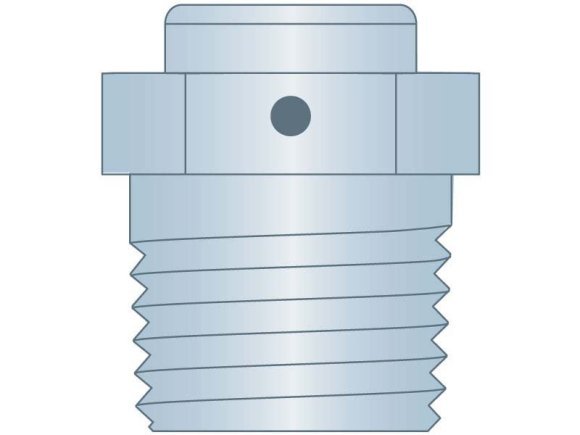 Grease Fitting Relief Side Vent 1-5 psi 1/8