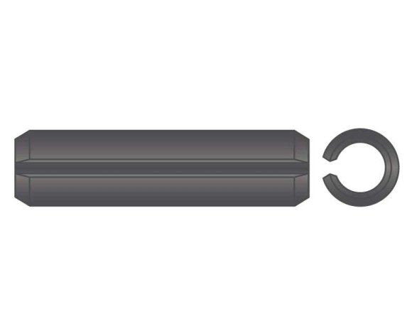 Slotted Spring Pin M25 x 80 Carbon Steel ISO 8752 (EN 28752)