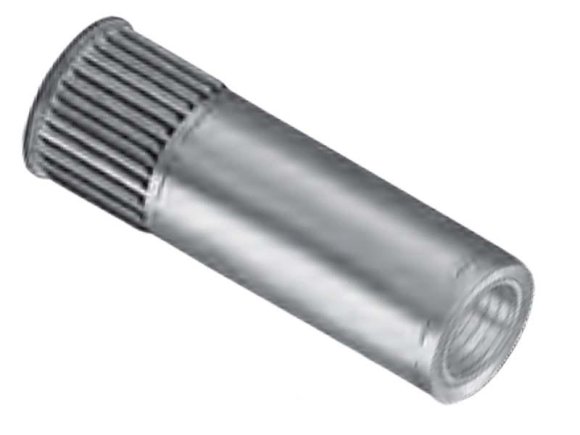 AVK Threaded Insert Knurled AK 5/16-18 x 150 Alum Open End