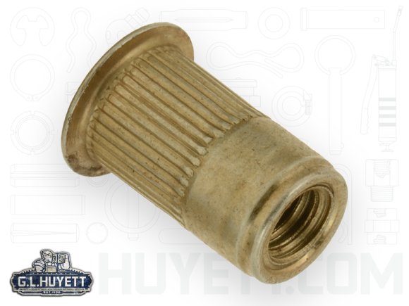 AVK Threaded Insert Knurled AL 1/4-20 x 260 ZY Triv Open End