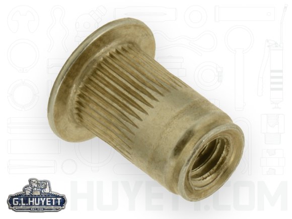 AVK Threaded Insert Knurled AL #8-32 x 80 ZY Triv Open End