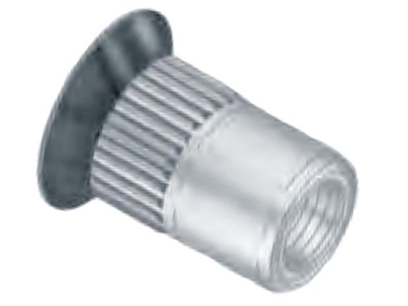 AVK Threaded Insert Knurled AL 1/4-20 x 260 Tin Zinc Triv OE