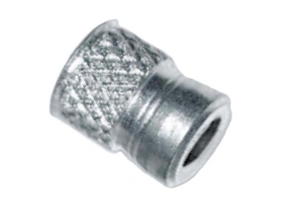 AVK Threaded Insert Knurled AW M6-1 Brass Cad Clear Open End