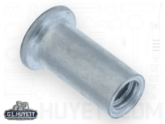 AVK Rivet Nut Threaded Insert RN 1/4"-20 x 140 Cad Open End