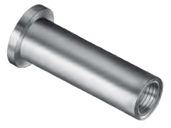 AVK Rivet Nut Threaded Insert RN 3/8-24 x 370 SS Open End