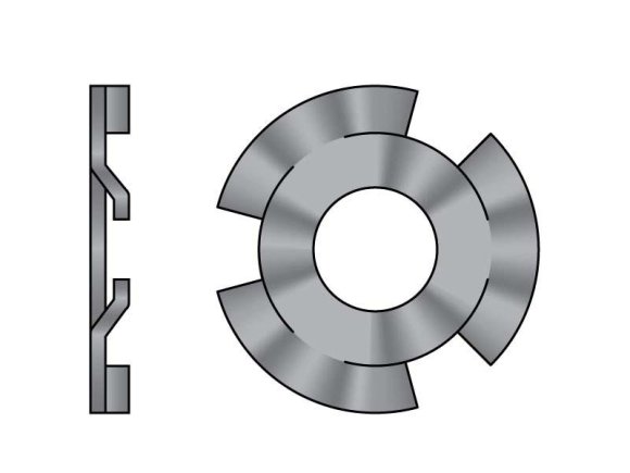 Finger Spring Washer .846 x .453 x .006 Spring Steel
