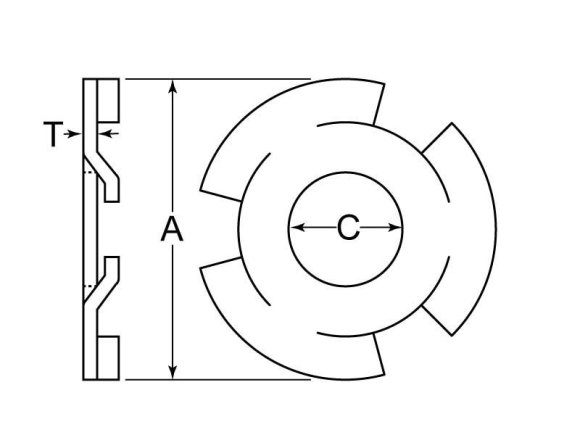 Finger Spring Washer .926 x .453 x .007 Spring Steel