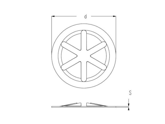 Tinnerman Push-On (PV) Stud Size 1/4 Zinc Mechanical Min