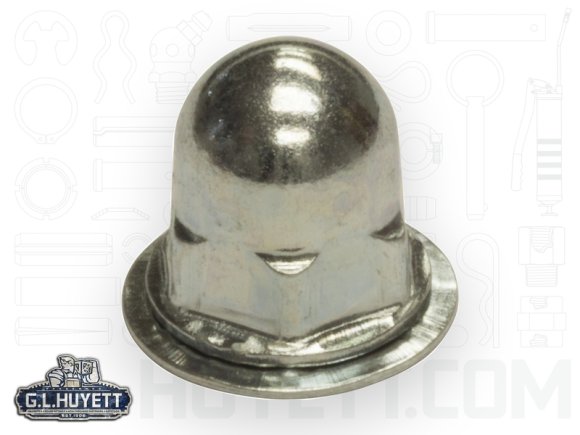 Acorn Type Lock Nut 10-24 7/16 Drive Zinc