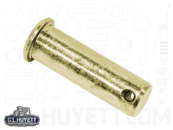 Clevis Pin 6 mm x 30 mm Low Carbon Steel Zinc Yellow DIN1434