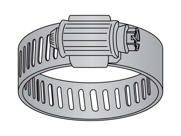 Hose Clamp Worm Drv Cyl Screw M38-49 SS
