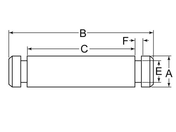 Headless Pin Grvd 1/4 x 1/2 Eff ZC