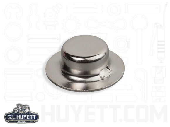 Speed Nut Metal Cap ScrSz 3/8 Top Hat