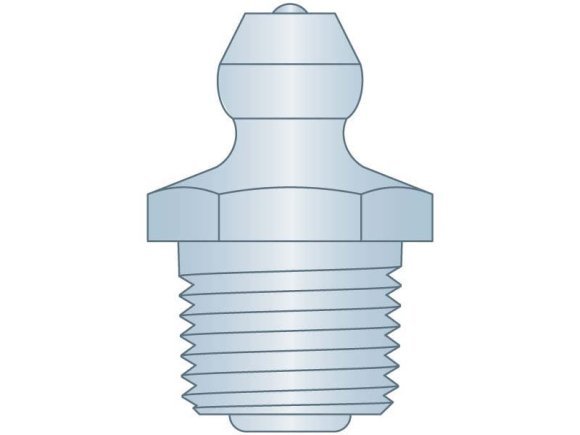 Grease Fitting Zerk 1/8-27 NPTF Long Steel ZC Triv