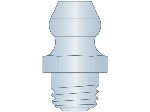 Grease Fitting Zerk 1/4-28 SAE-LT Steel ZC Triv No Ball