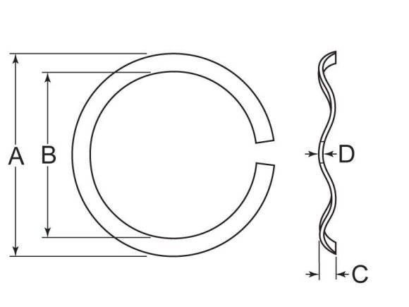 Wave Washer .875 x .130 x .012 CS PL
