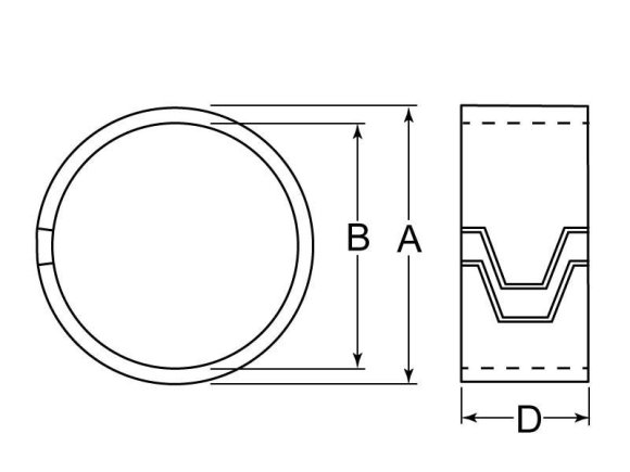 Compression Ring 15/32 x3/16 Sprg Stl PO