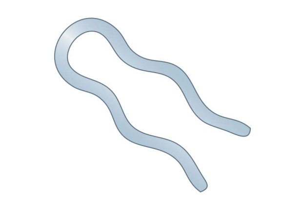 Hitch Hairpin Cotter Clip .032 x 15/32 MB Spring Wire ZC