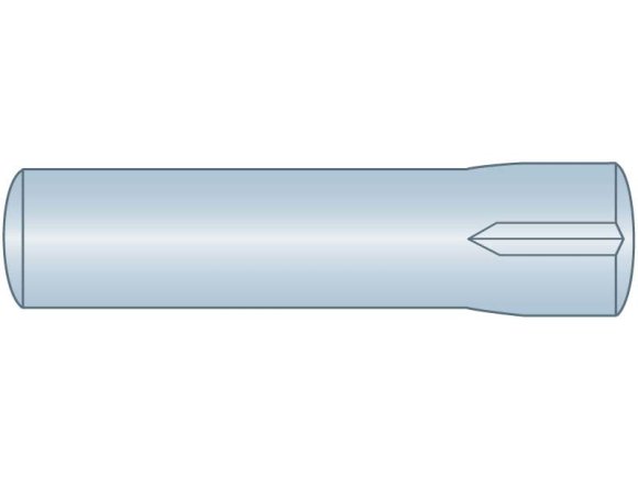 Groove Pin 5/32 x 1 Type C Low Carbon Steel Zinc Clear