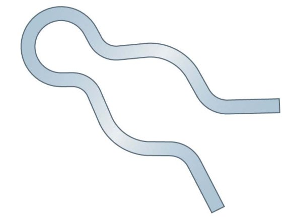 Hitch Hairpin Cotter Clip .08 x 1-1/8 MB Spring Wire ZC