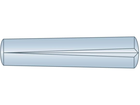 Groove Pin 5/16 x 1 Type A Low Carbon Steel Zinc Clear