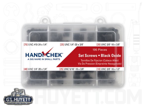 Set Screw Assort 195 Piece