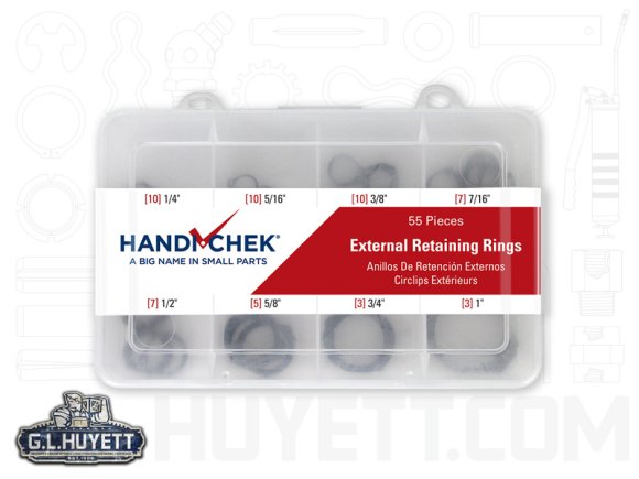 Retaining Ring External Assort 55 Piece