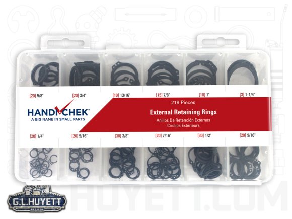 Retaining Ring External Assort 218 Piece