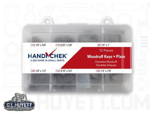 Woodruff Key Assortment 72 Piece