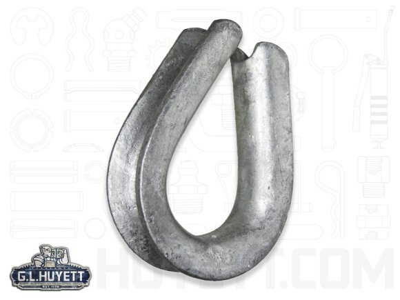 Thimble, Heavy Duty, 3/4, Carbon Steel, Hot Dipped Galvanized