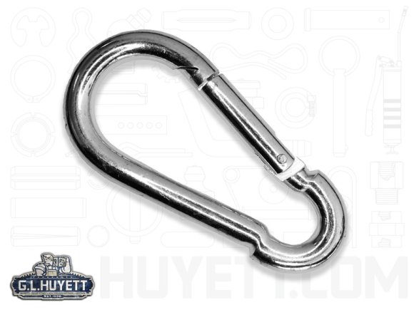 Hook, Snap, 3/16 5mm, 300 Series Stainless Steel, Polished