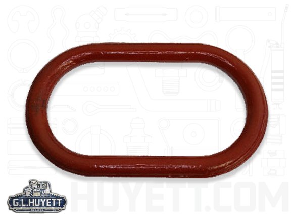 Master Link, 1/2, Weldless-Oblong, Alloy Steel, Painted Red