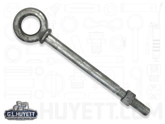 Nut Eye Bolt SP 1-1/4 x 8 CS HDG w/ Nut