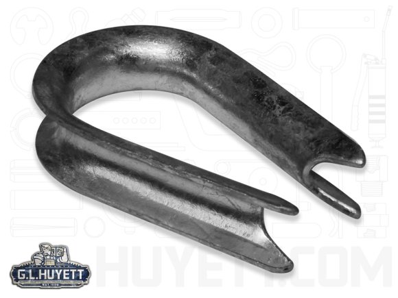 Thimble, Standard Duty, 3/8 Open Pattern, CS, HDG