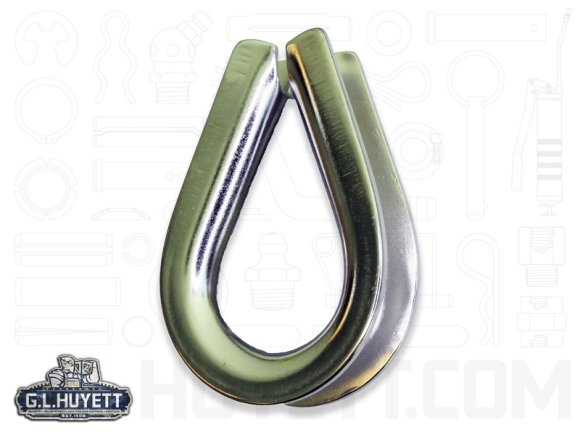 Thimble, Standard Duty, 3/16, 304 Stainless Steel, Polished