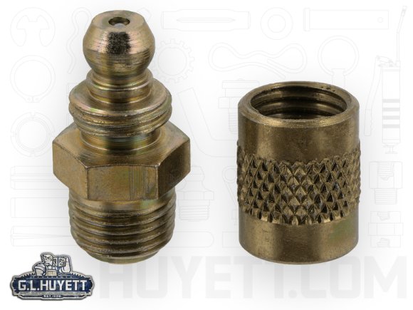 Grease Fitting Zerk 1/8-27 PTF Steel ZY w Cap